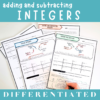 Grade 7 - Add and Subtract Integers - Worksheets - Differentiated ...