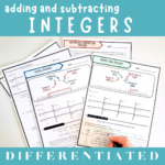 Grade 7 - Add and Subtract Integers - Worksheets - Differentiated ...