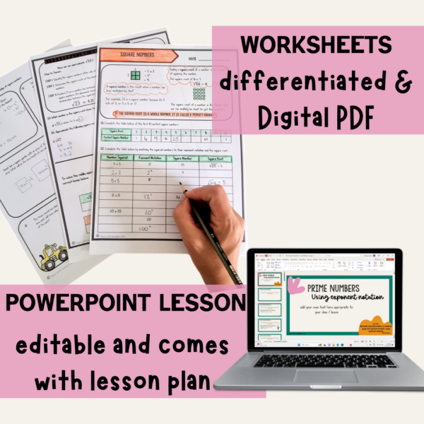 BUNDLE Grade 7 NUMBER AND PLACE VALUE- Worksheets and PowerPoint Lesson ...