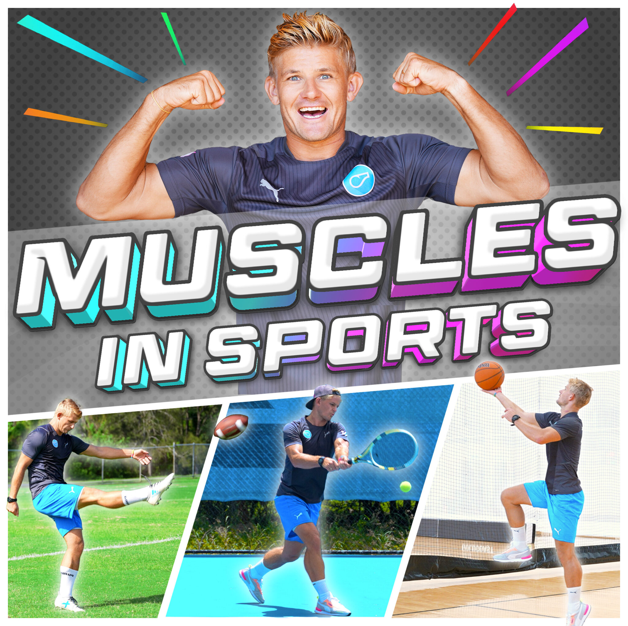 Learn the muscles in sports (for PE) - slides with videos + printable ...