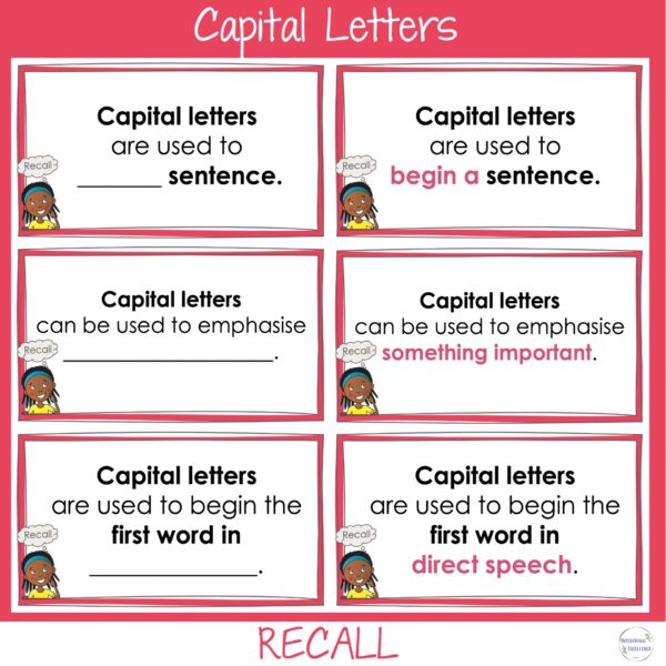 Capital Letters WARM UP Punctuation Literacy Review Rapid Recall ...