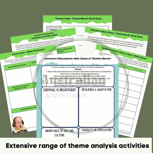 Station Eleven Novel Study & Student Booklet - Chapter Questions ...