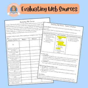 Evaluating Web Sources - Teacher Professional Development