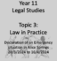 Yr.11 Legal Studies: Law in practice - Declaration of Emergency ...