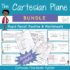 Cartesian Plane Coordinate System Plotting Points Warm Up Worksheets ...