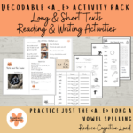 Decodable Text & Passage with Activities 'a_e' Long A Extended/Complex ...