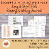 Decodable Text & Passage with Activities 'i_e' Long I Extended/Complex ...