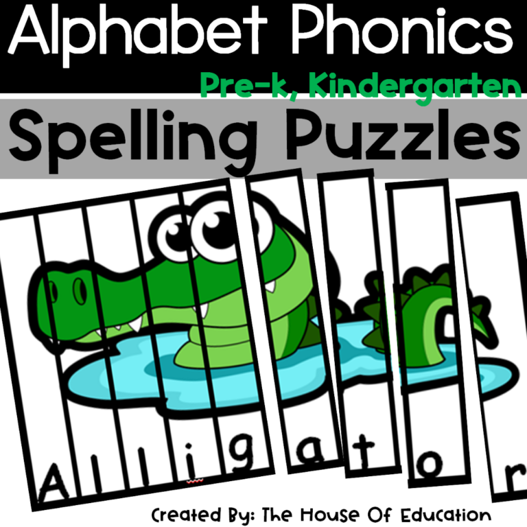 Alphabet Letters Phonic Words Spelling Practice/Sequence Puzzles/ low ...