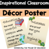 Inspirational Classroom Educational Quotes Posters/ classroom decor ...