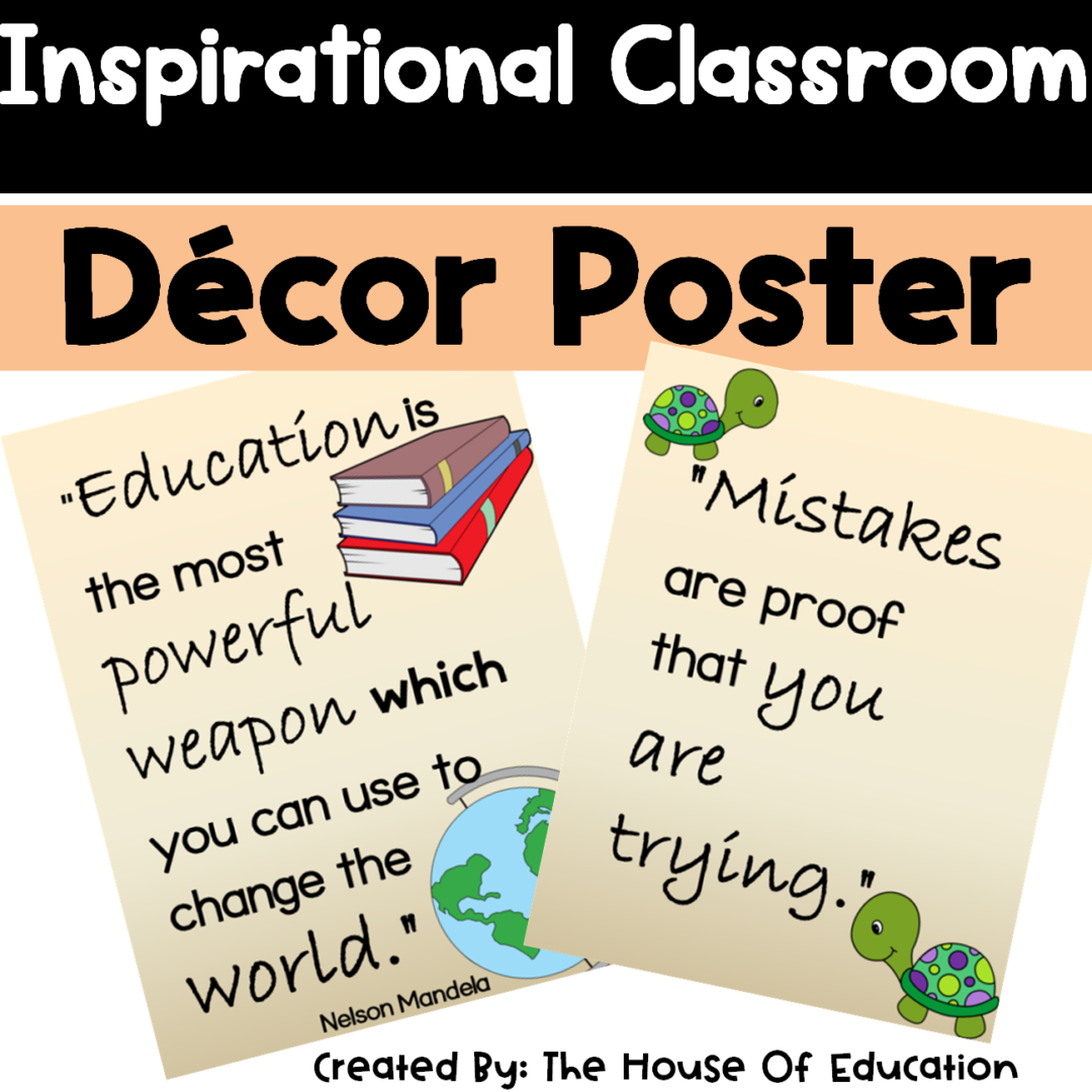 Inspirational Classroom Educational Quotes Posters/ classroom decor ...