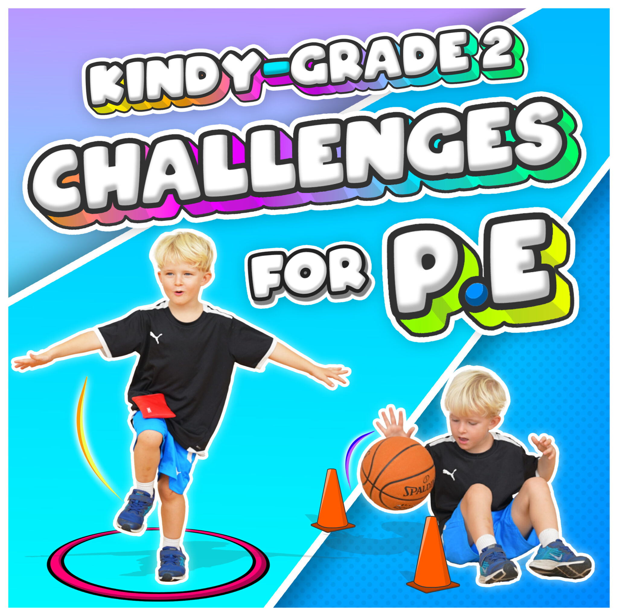 Kindergarten - Grade 2 PE Challenges - Flash cards, slides + videos for ...