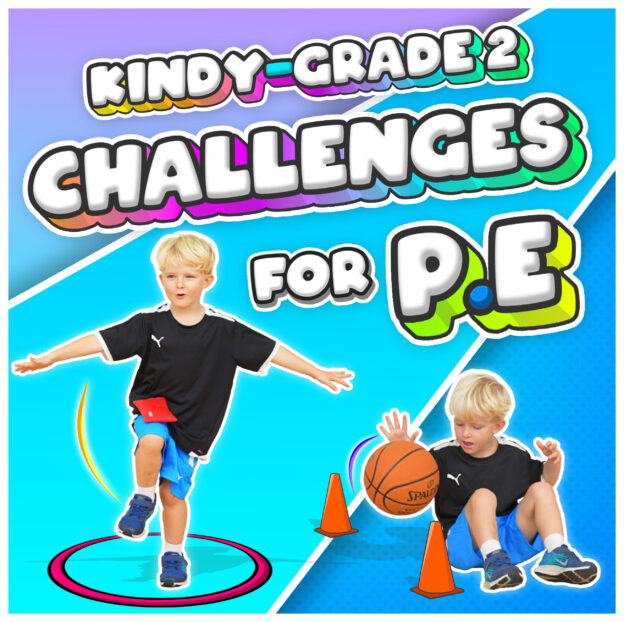 Kindergarten - Grade 2 PE Challenges - Flash cards, slides + videos for ...