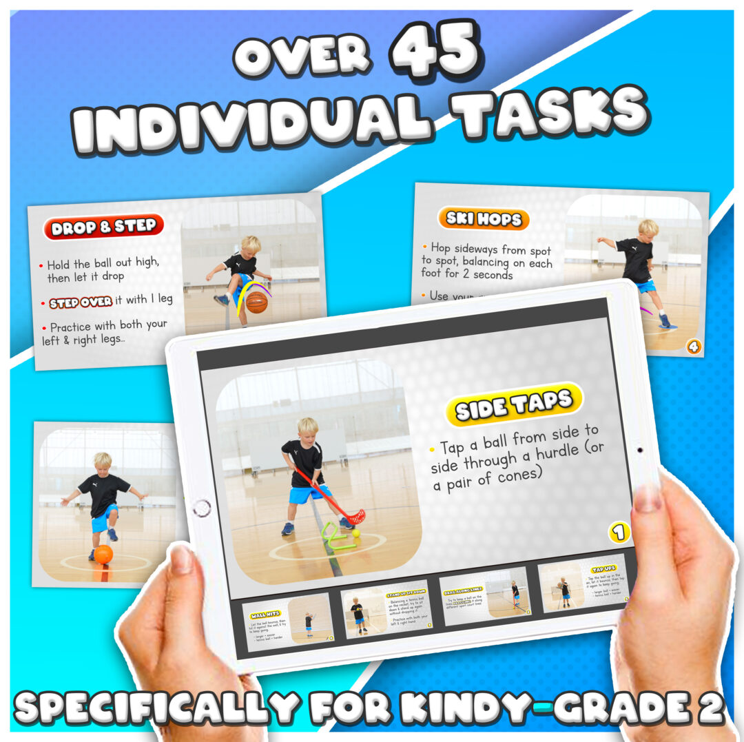 Kindergarten - Grade 2 PE Challenges - Flash cards, slides + videos for ...