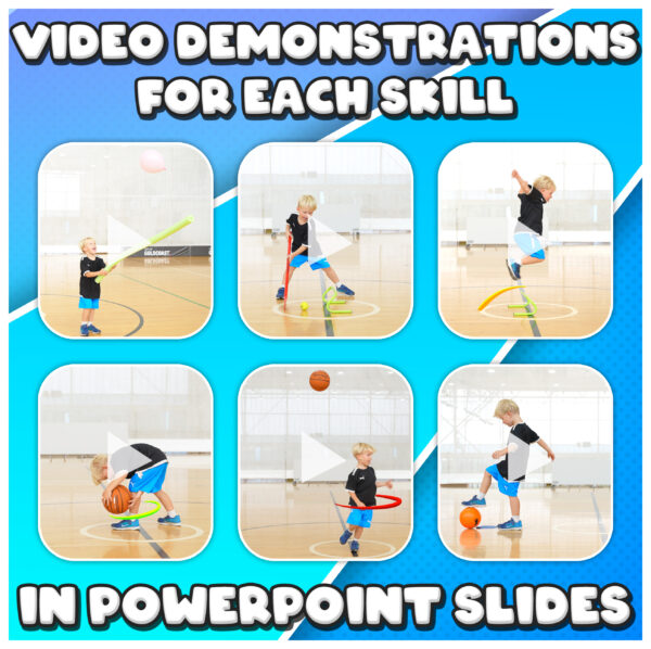 Kindergarten - Grade 2 PE Challenges - Flash cards, slides + videos for ...