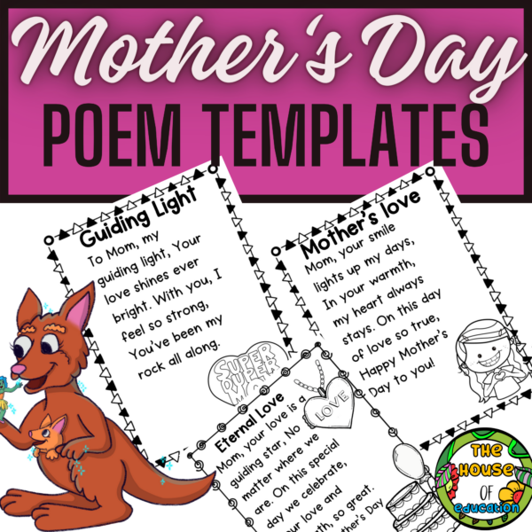 Mother's Day Poem Templates/ Mom Like a Flower/ Poem Gift - Teacher ...