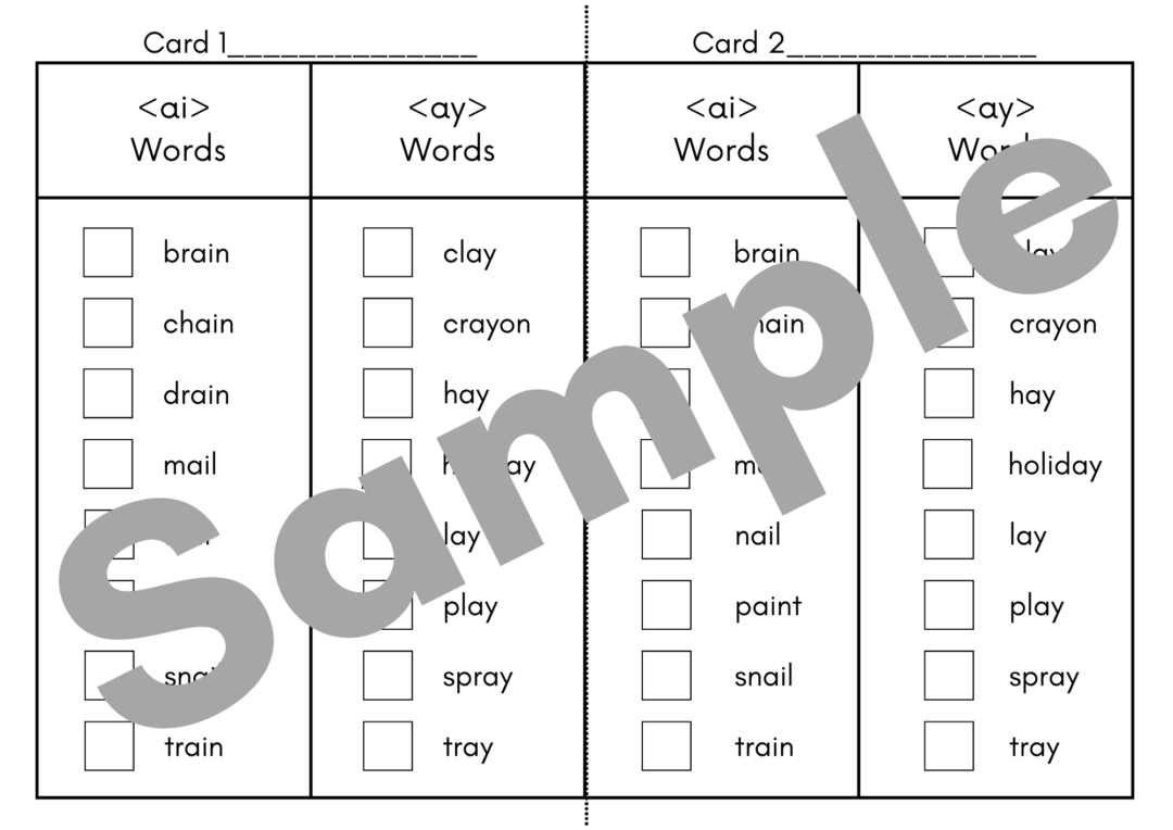 Long A 'ai' and 'ay' Blend and Segment Word Card & Board Set - Teacher ...