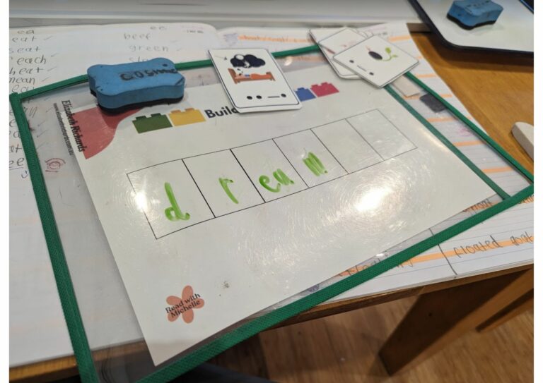 Long E 'ee' and 'ea' Blend and Segment Word Cards and Board Set ...