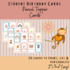 Student Birthday Cards - Pencil Topper Cards - Teacher Professional ...