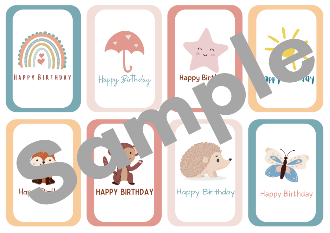 Student Birthday Cards - Pencil Topper Cards - Teacher Professional ...