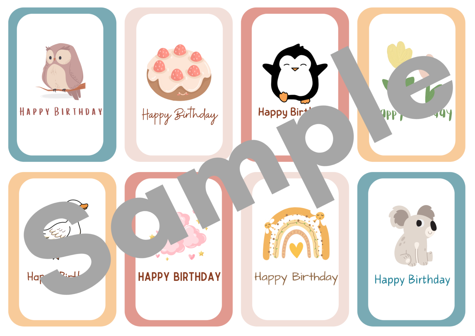 Student Birthday Cards - Pencil Topper Cards - Teacher Professional ...