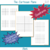 Plotting Coordinates Cartesian Plane BLANK Grids 1 and 4 Quadrant ...