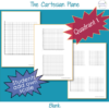 Plotting Coordinates Cartesian Plane BLANK Grids 1 and 4 Quadrant ...