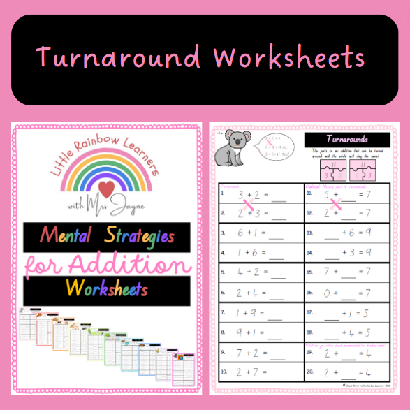 Count On Addition Strategy Worksheets - Teacher Professional Development