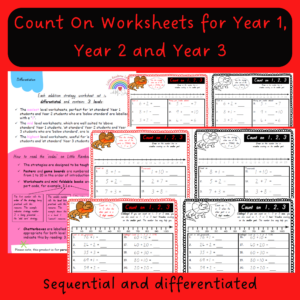 Count On Addition Strategy Worksheets - Teacher Professional Development