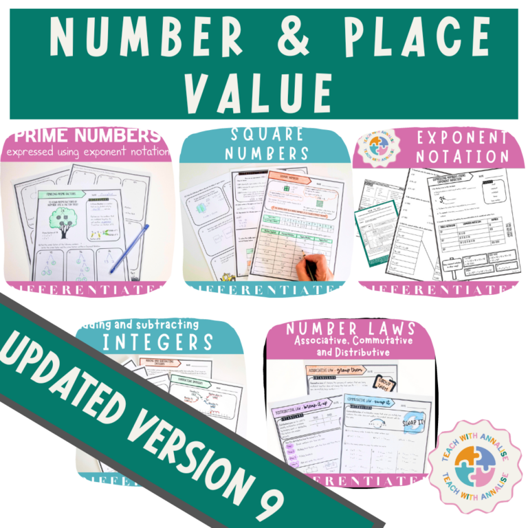 BUNDLE Grade 7 NUMBER AND PLACE VALUE- WORKSHEETS - Teacher ...