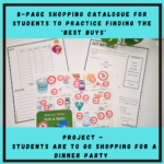 Grade 7 - BEST BUYS - Unit pricing worksheet/project DIGITAL and ...