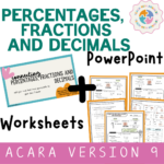 BUNDLE Convert PERCENTAGES, FRACTIONS, DECIMALS Worksheets WITH ...