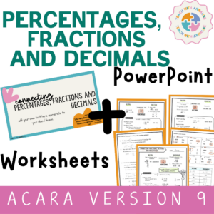 BUNDLE Convert PERCENTAGES, FRACTIONS, DECIMALS Worksheets WITH ...