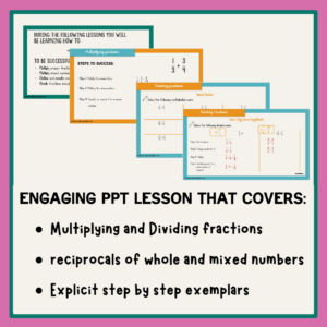 Multiplying and Dividing Fractions POWERPOINT LESSON - Teacher ...
