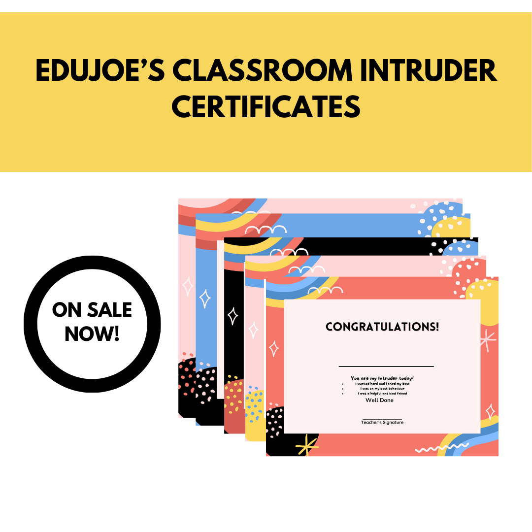 Classroom Intruder Certificates - Teacher Professional Development