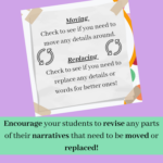 Revising Poster Narrative Writing | How to Revise a Creative Narrative ...