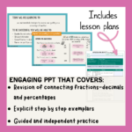 BUNDLE Express one number as a percentage of another PowerPoint ...