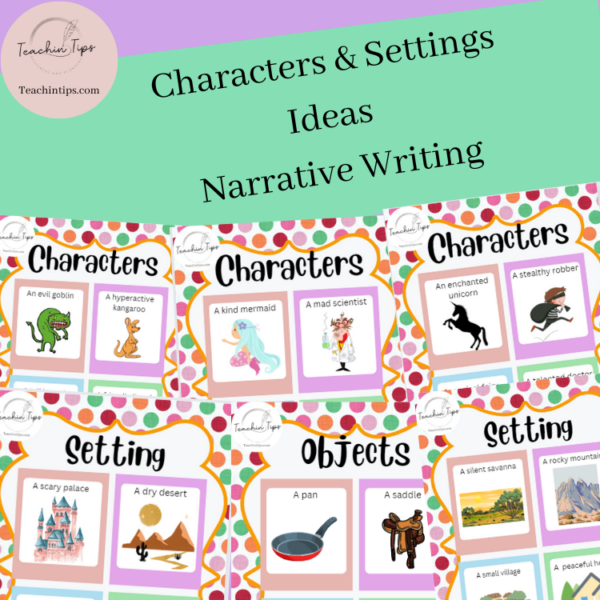 Prompt Cards or Posters Characters & Settings Narrative Writing ...