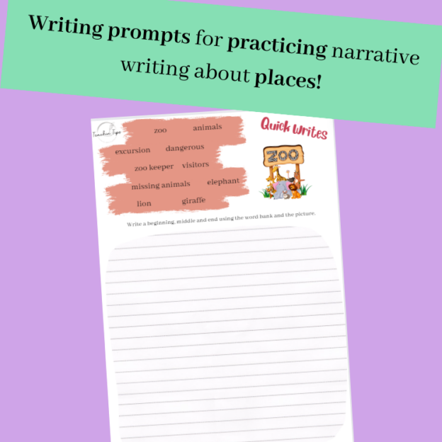 Narrative Writing Prompts for Practicing Story Writing | Quick Writes ...