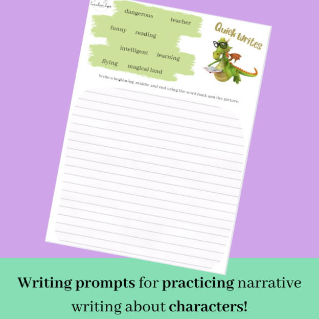 Narrative Writing Prompts for Practicing Story Writing | Quick Writes ...