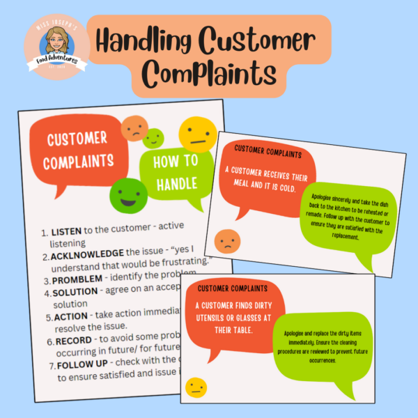 Handling Customer Complaints Poster - Teacher Professional Development