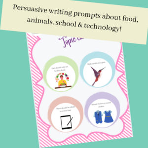 Persuasive Writing Topic Cards | Persuasive Writing Prompt Card Posters ...