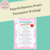 Sentence Starters Opinion Writing | Superb Starters Poster Persuasive ...