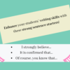 Sentence Starters Opinion Writing | Superb Starters Poster Persuasive ...