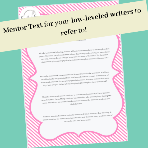 DIFFERENTIATED Mentor Text Persuasive Writing | Opinion Writing ...