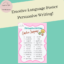 Persuasive Writing Emotive Language Poster | Opinion Writing ANCHOR ...