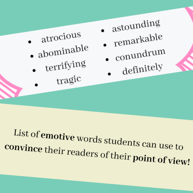Persuasive Writing Emotive Language Poster | Opinion Writing ANCHOR ...