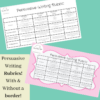 Persuasive Texts Assessment Templates | Opinion Writing Assessments ...
