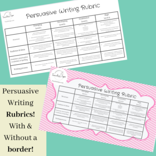 Persuasive Texts Assessment Templates | Opinion Writing Assessments ...