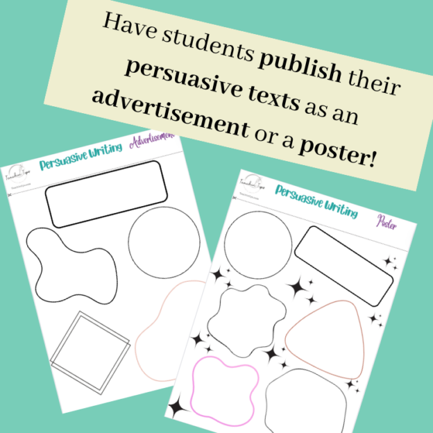 Persuasive Texts Publishing Templates | Opinion Writing Publishing ...