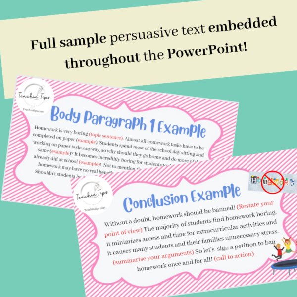 Writing Persuasive Texts PowerPoint/Lesson | How to Write a Persuasive ...